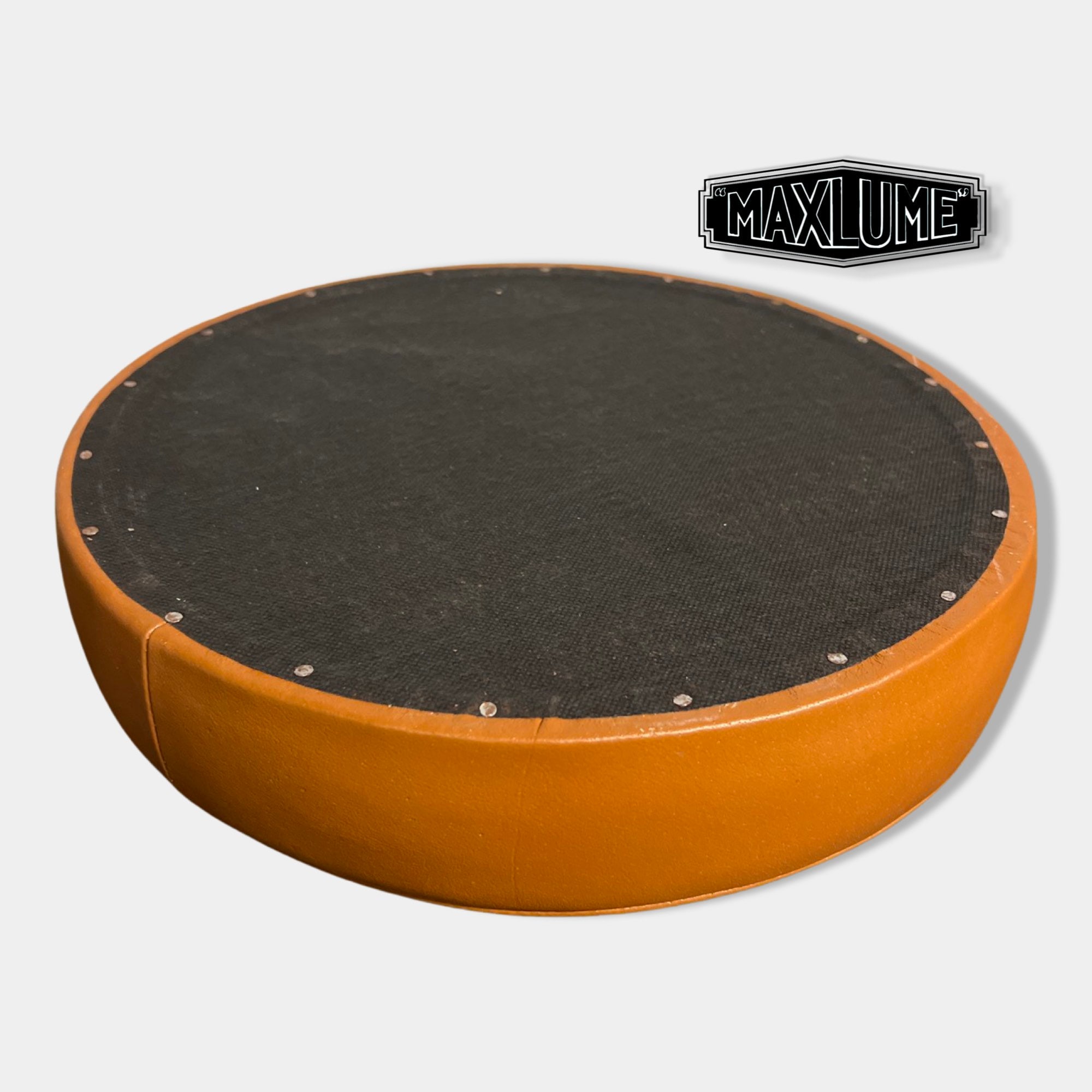 New Genuine Leather Tan Bar Stool Top Handmade | Vintage Style ...