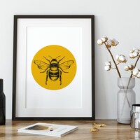 Bee Poster - Etsy