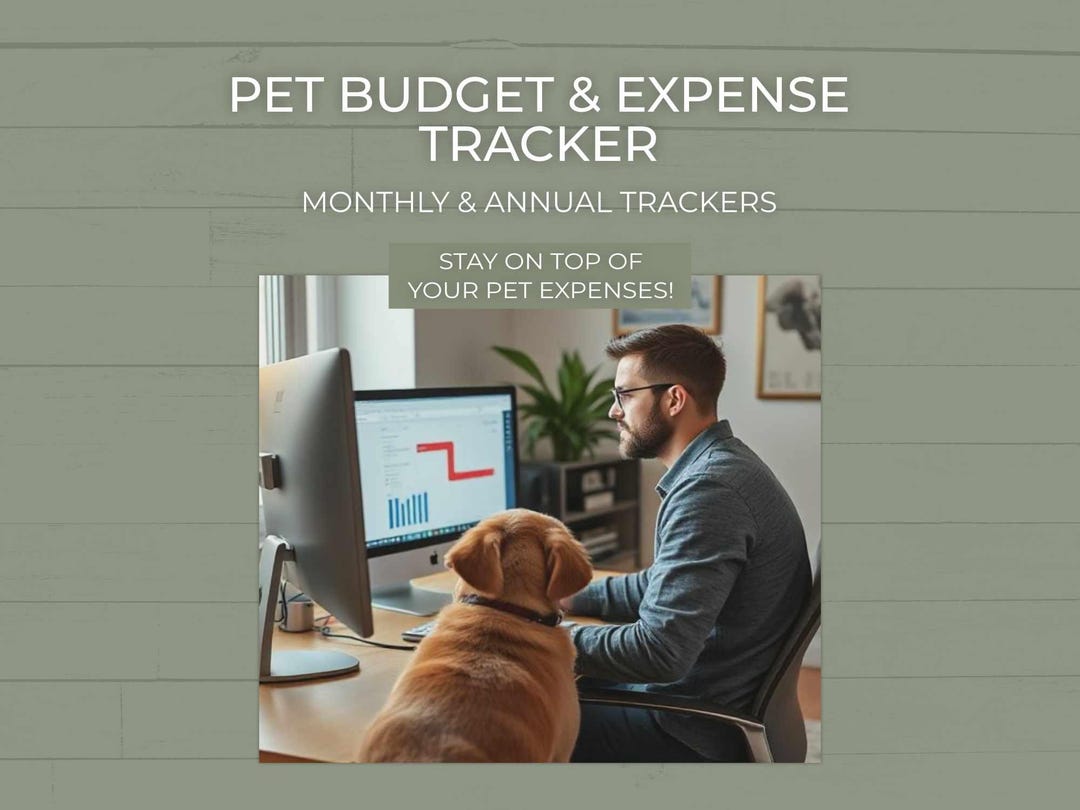 Pet Budget Tracker | Monthly & Annual Expense Planner for Pet Parents ...