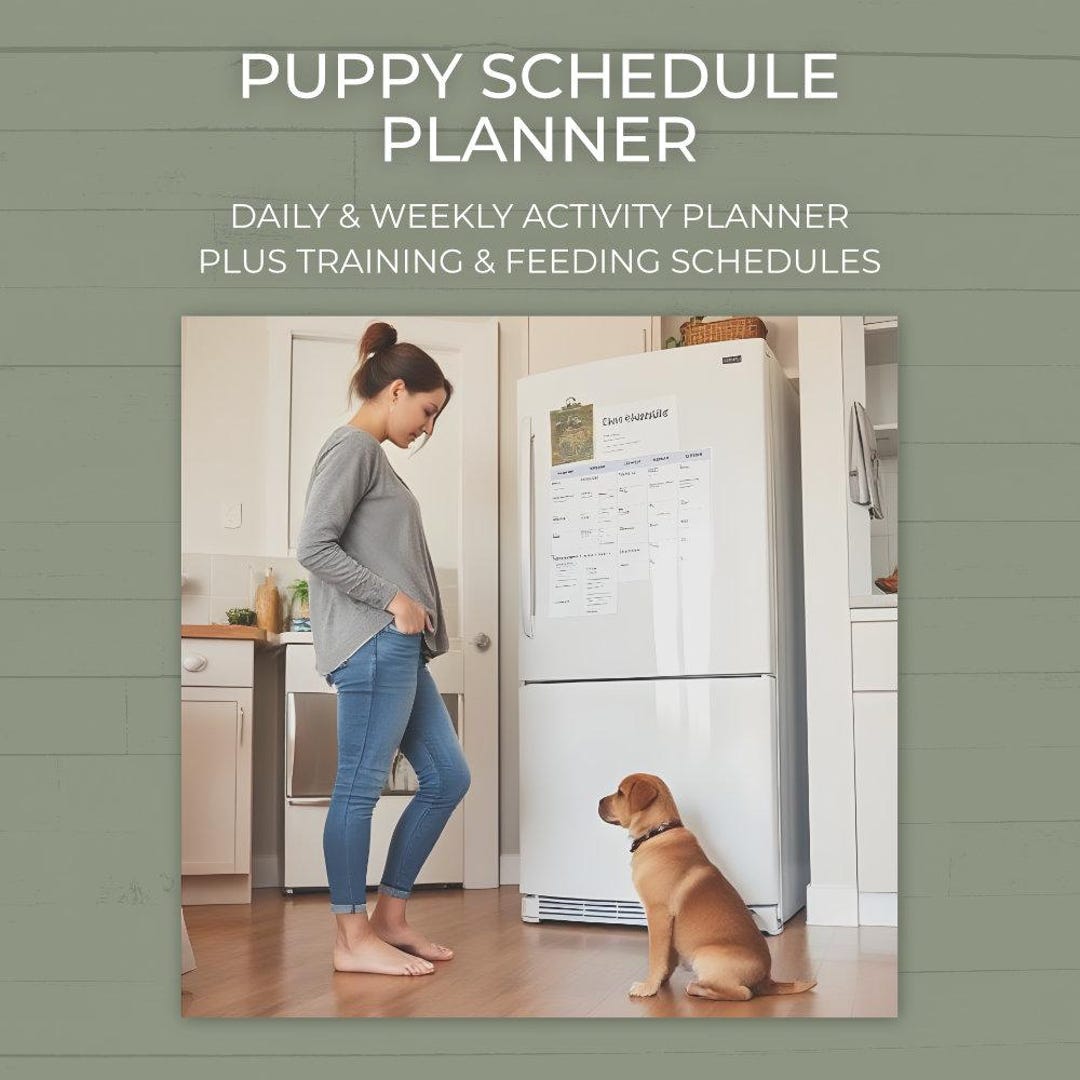 Puppy Schedule Planner Bundle | Stay Organized With Daily & Weekly ...