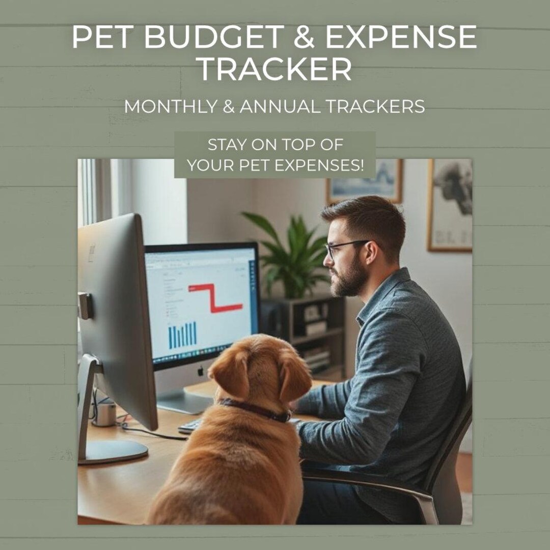 Monthly & Annual Pet Budget Tracker | Printable PDF Expense Planner for ...