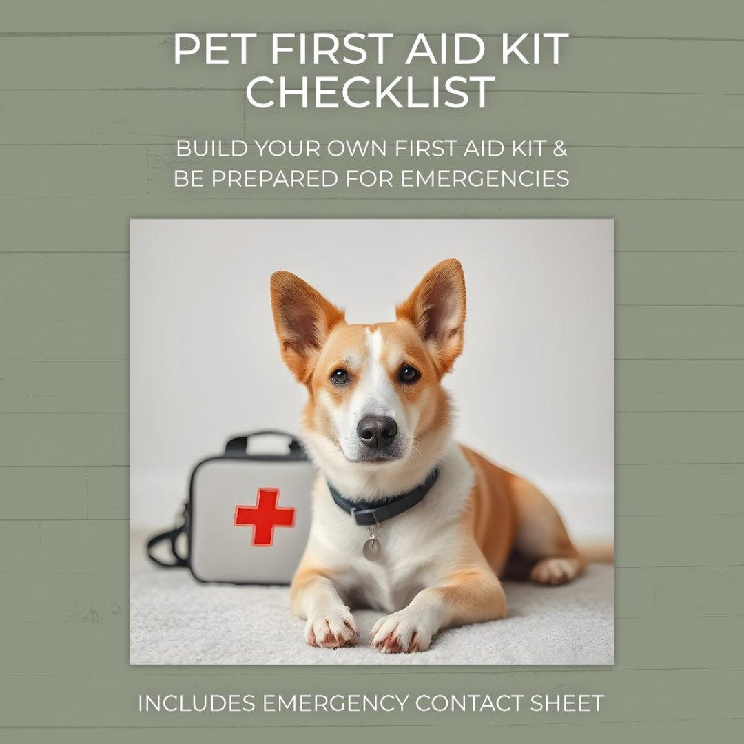DIY Pet First Aid Kit Checklist + Bonus Emergency Contact Sheet ...