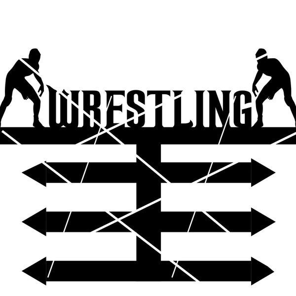 Wrestling Medal Holder Dxf File - Etsy