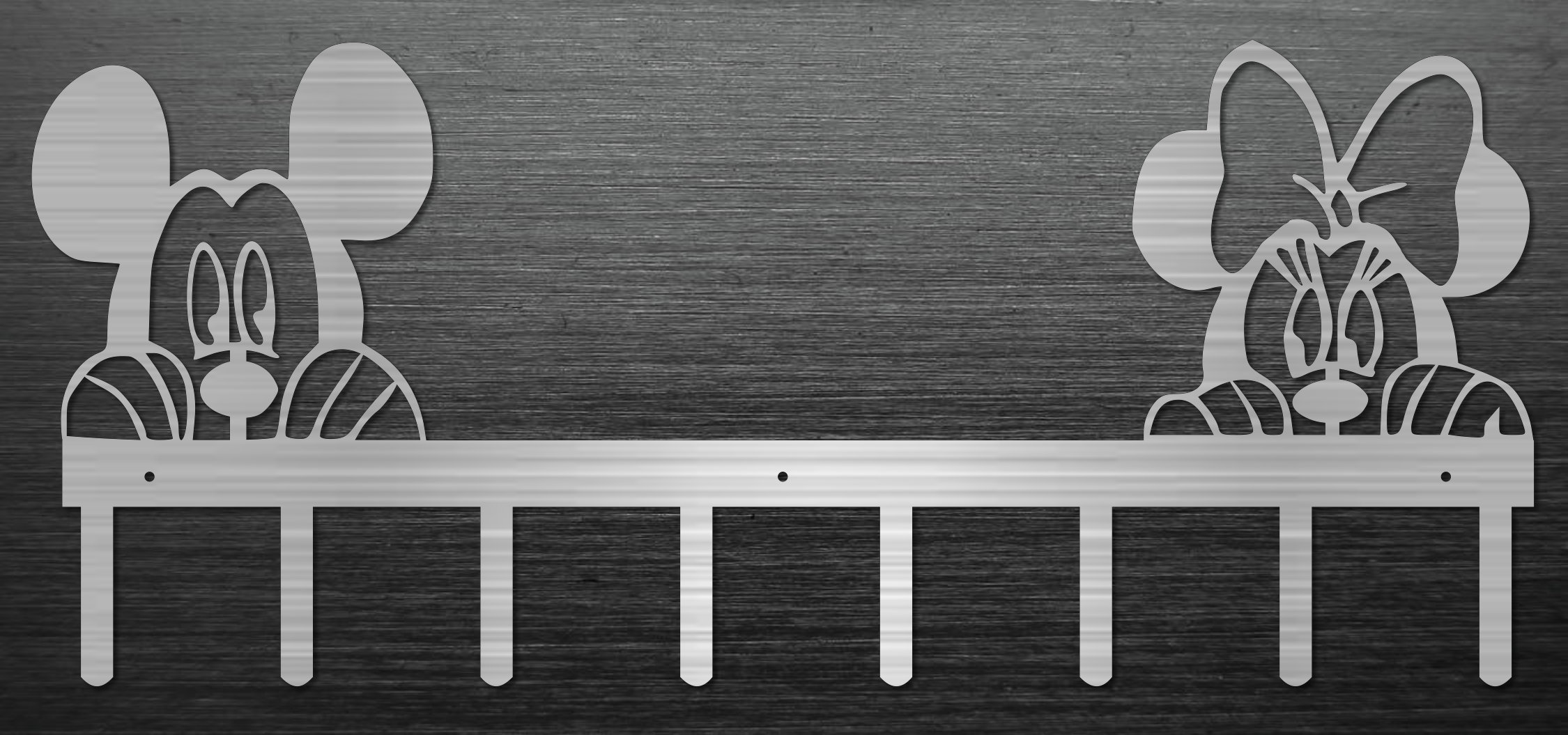 Mickey and Minnie Hat Rack Coat Rack Svg Dxf Cnc Plasma - Etsy
