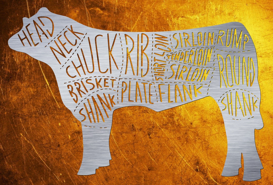 Beef Butcher Choice Cuts Svg Dxf Cnc Plasma Laser - Etsy