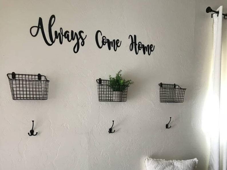 Always Come Home Metal Entry Way Sign - Etsy