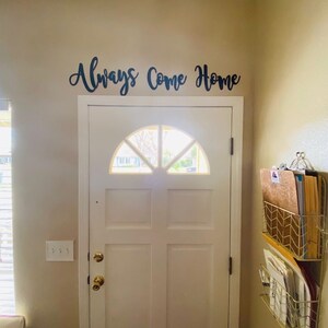 Always Come Home Metal Entry Way Sign - Etsy