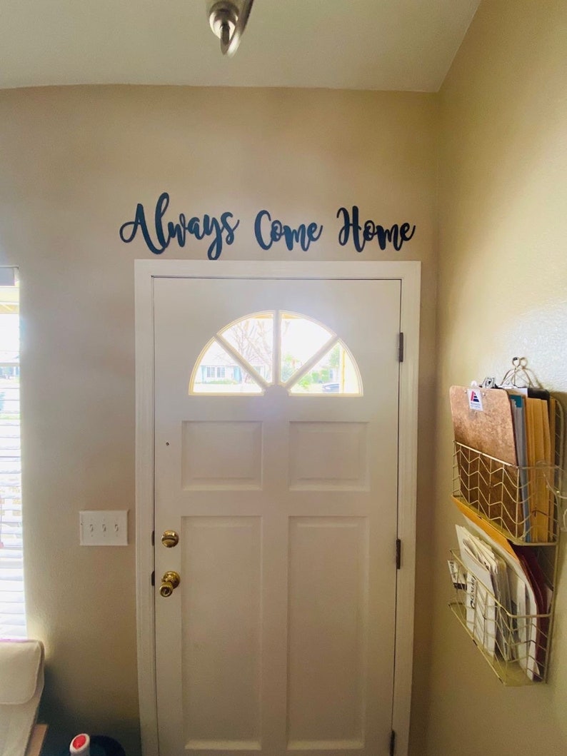 Always Come Home Metal Entry Way Sign | Etsy