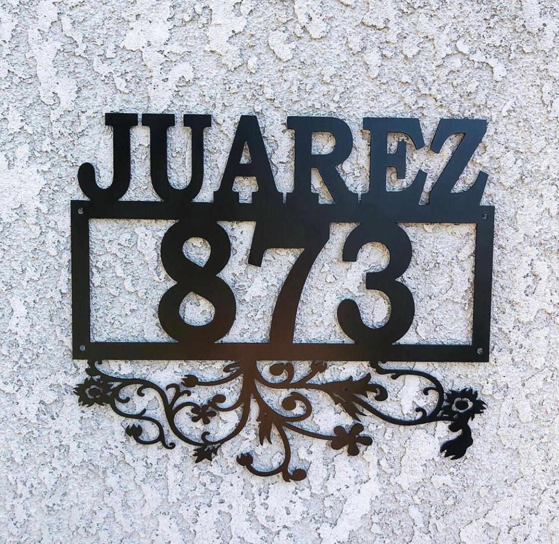 Address Name Plaque Monogram Sign Svg Dxf Cut Files 6pk - Etsy