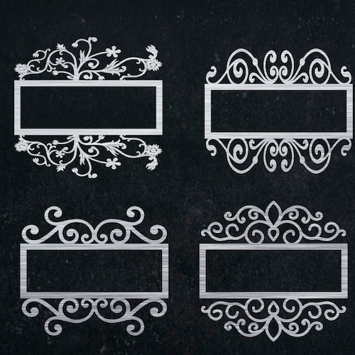 ORNAMENTAL MONOGRAM Svg Dxf Plasma Files - Etsy