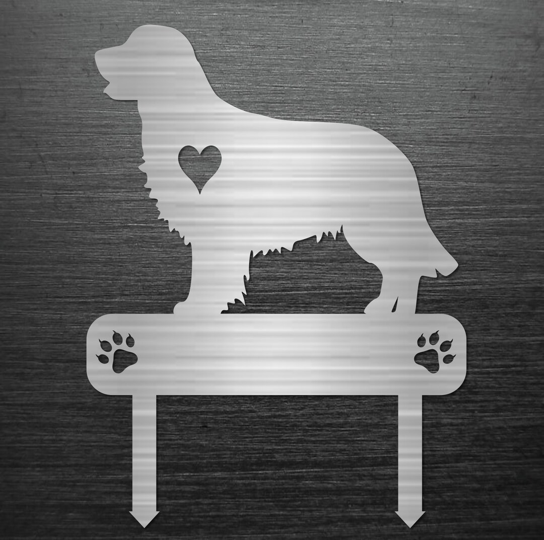 Dog Golden Retriever Plaque Blank Svg Dxf Cnc Plasma - Etsy