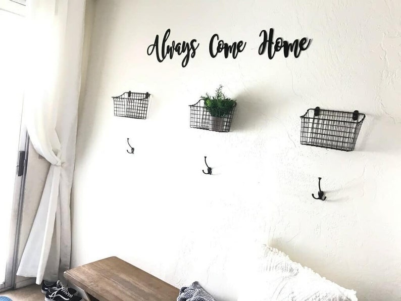 Always Come Home Metal Entry Way Sign - Etsy