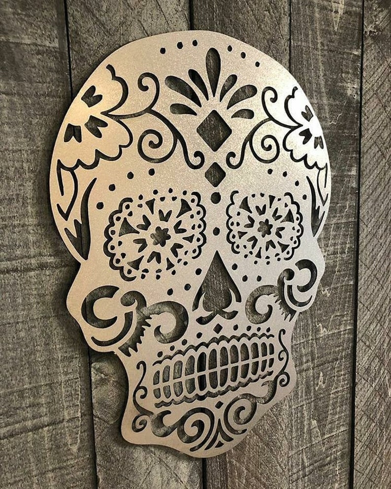 Sugar Skull 1 Svg Dxf Cnc Plasma Laser - Etsy
