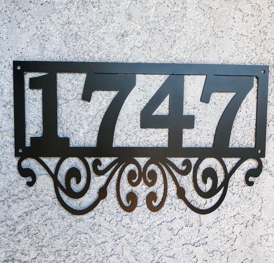 Address Name Plaque Monogram Sign Svg Dxf Cut Files 6pk - Etsy