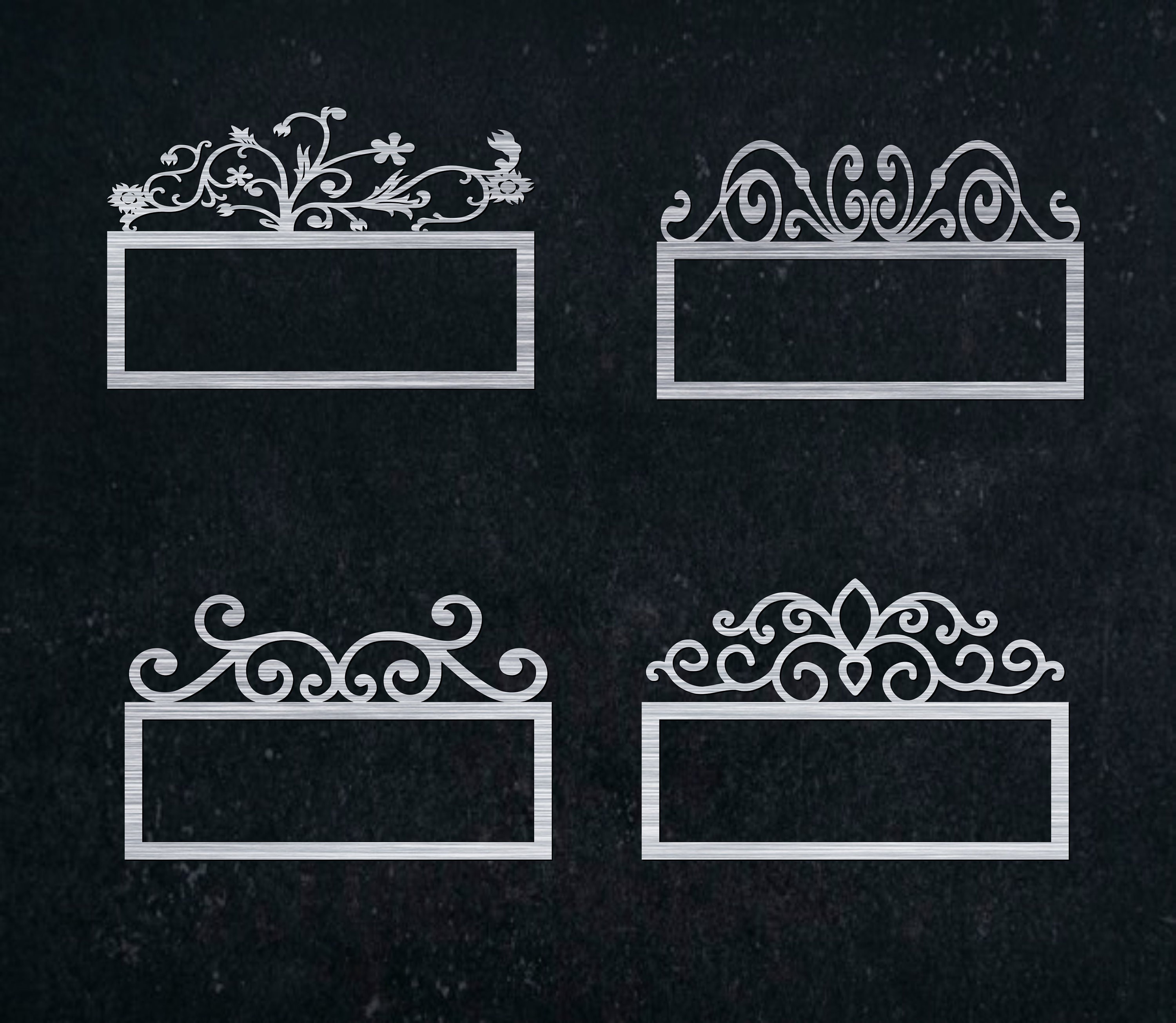 Address Name Plaque Monogram Sign Svg Dxf Cut Files 6pk - Etsy Australia