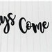 Always Come Home Metal Entry Way Sign - Etsy