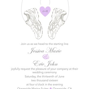 Runner Wedding Invitation - Etsy