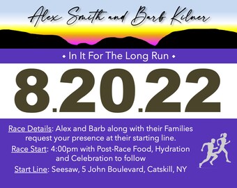 Runner Wedding Invitation - Etsy