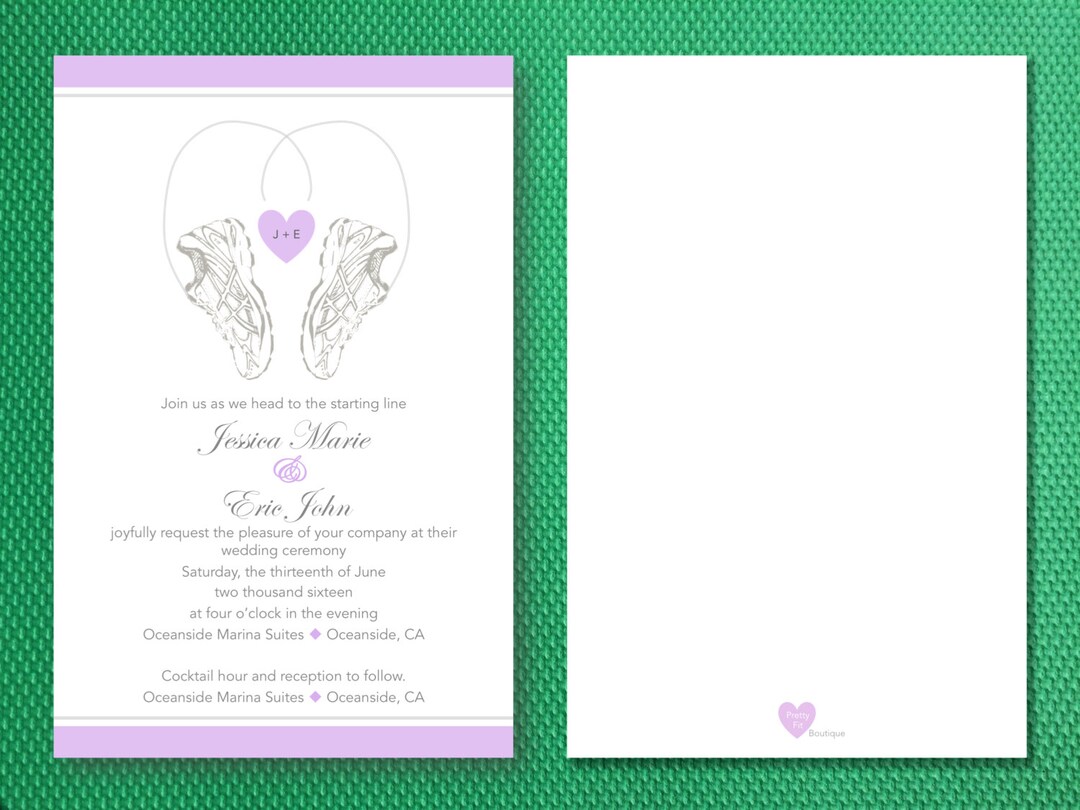 Runner Wedding Invitation - Etsy