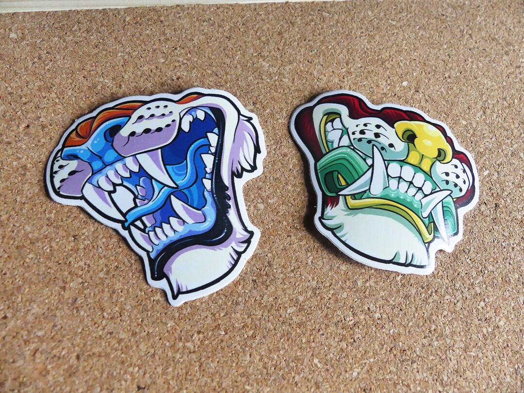 Furry Maw Vinyl Stickers 5x5cm - Etsy UK