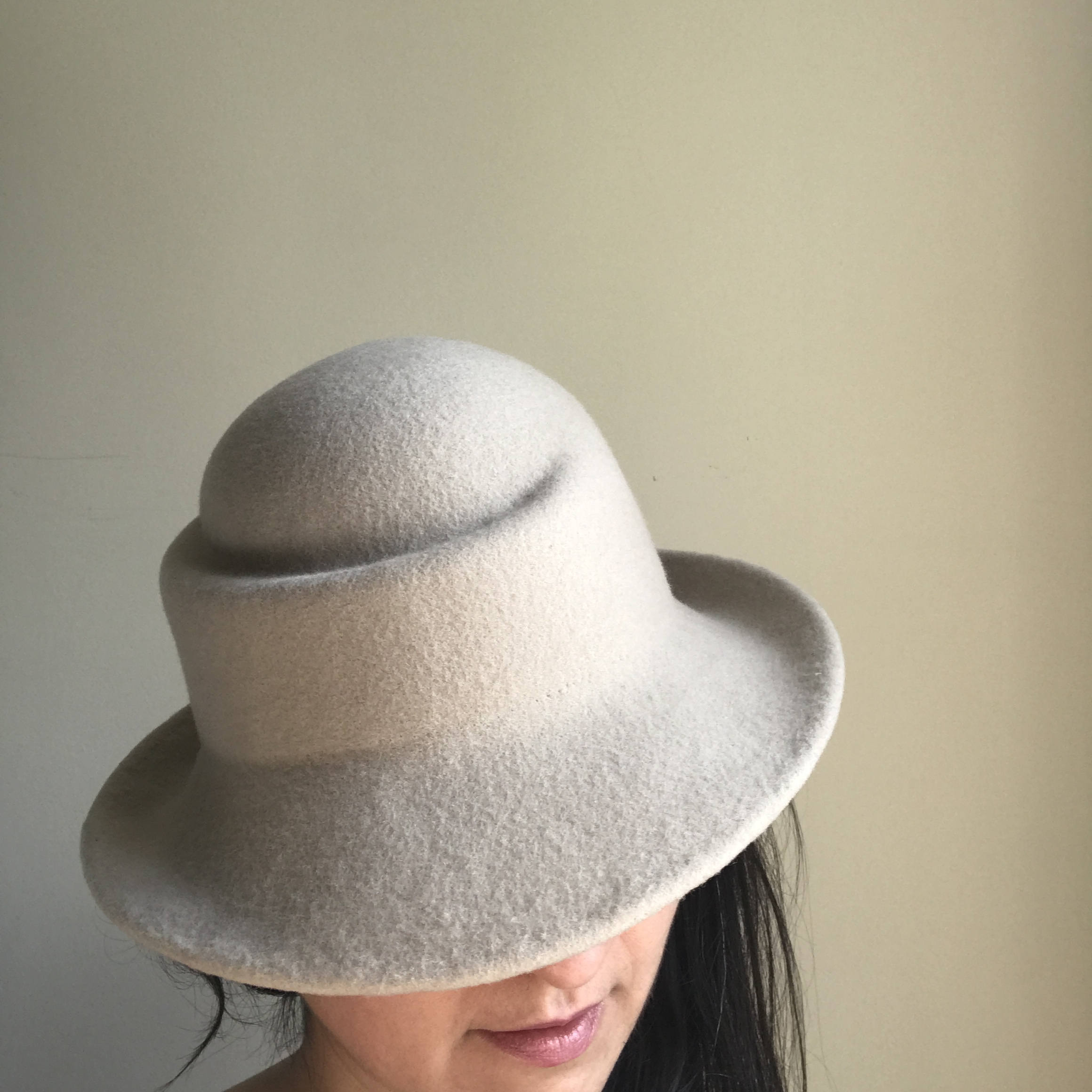 Women’s Alabaster Asymmetric Crown Shape With up Turned Brim - Etsy