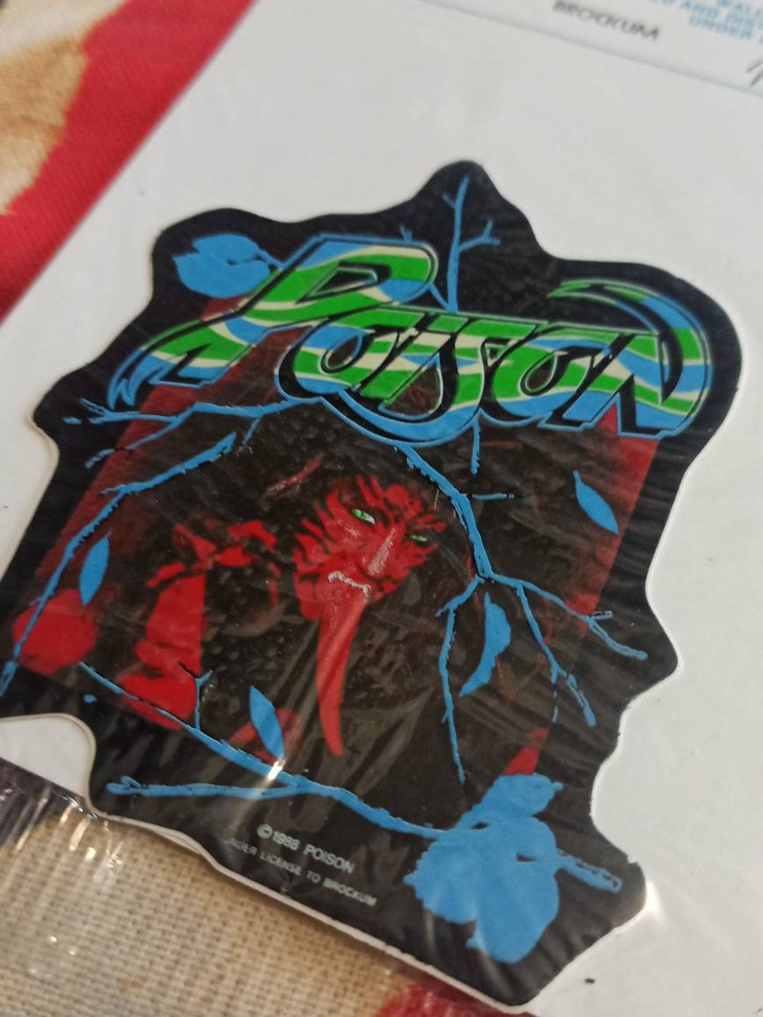Poison Vintage 80s Vinyl Sticker, Original Official 1988 by Brockum ...
