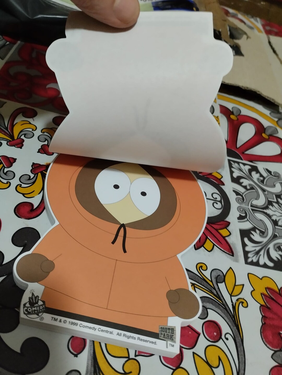 Vintage 90s Kenny Mccormick South Park 1999, Notepad Original Product ...