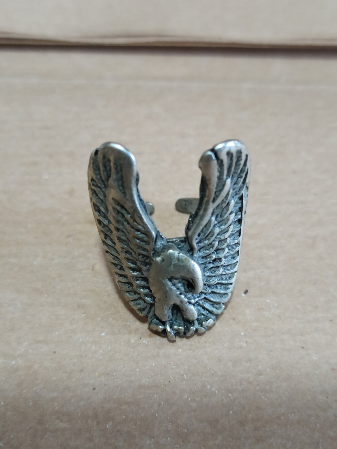 Eagle, Cast Metal Ring Vintage 80s, for True Collectors Vintage Items ...