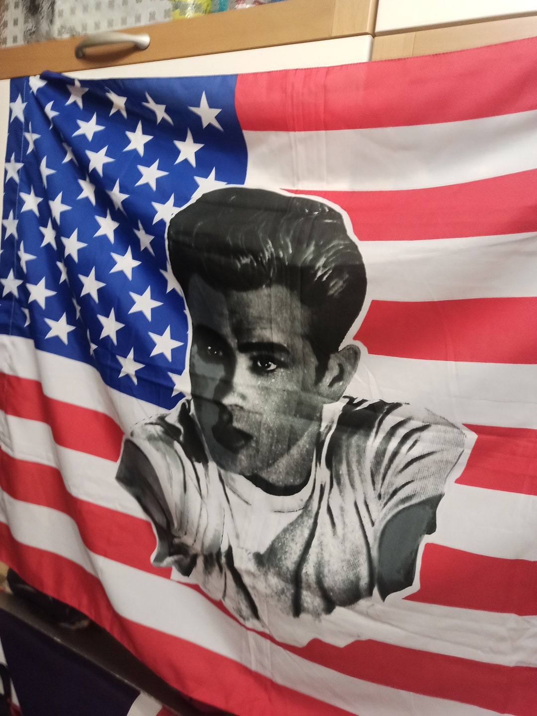 James Dean Vintage 80s Flag, Deadstock Genuine Vintage, Rare Item for ...
