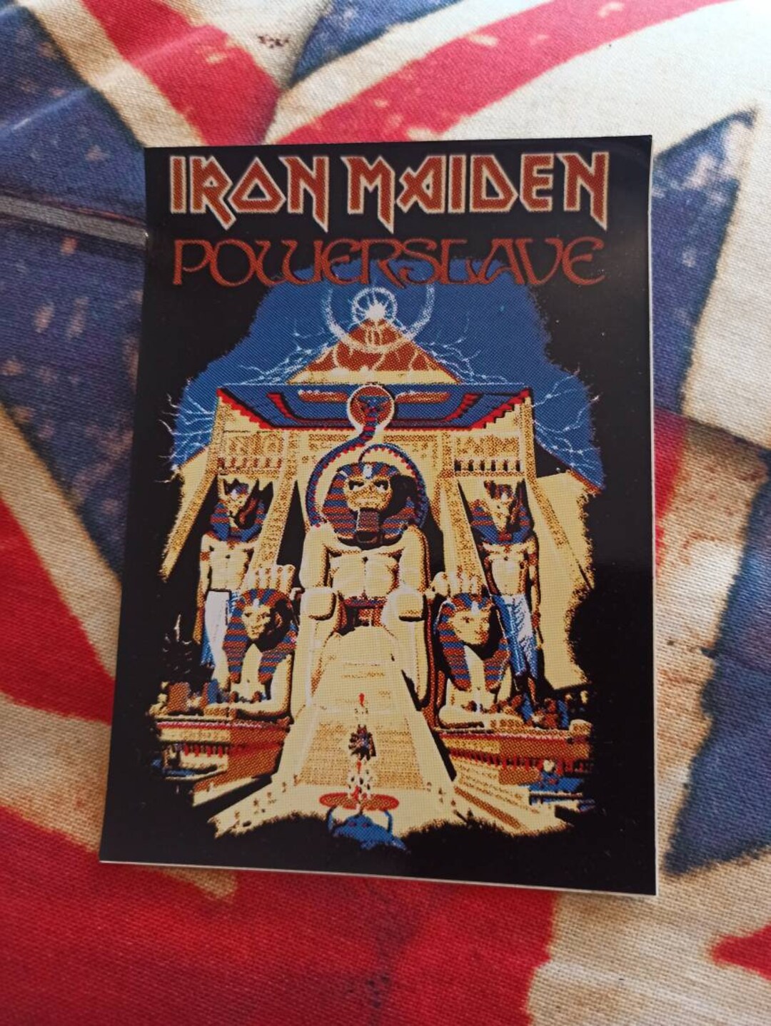 Iron Maiden Vintage 80s Vinyl Sticker Powerslave, Extra Rare Item for ...