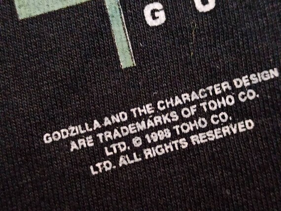 Godzilla 1998 Vintage 90s T Shirt Original Official S… - Gem