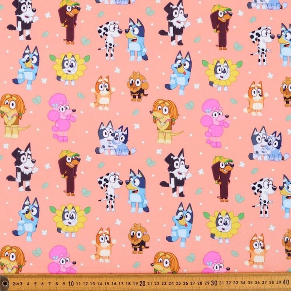 Bluey Fabric Prints - Etsy