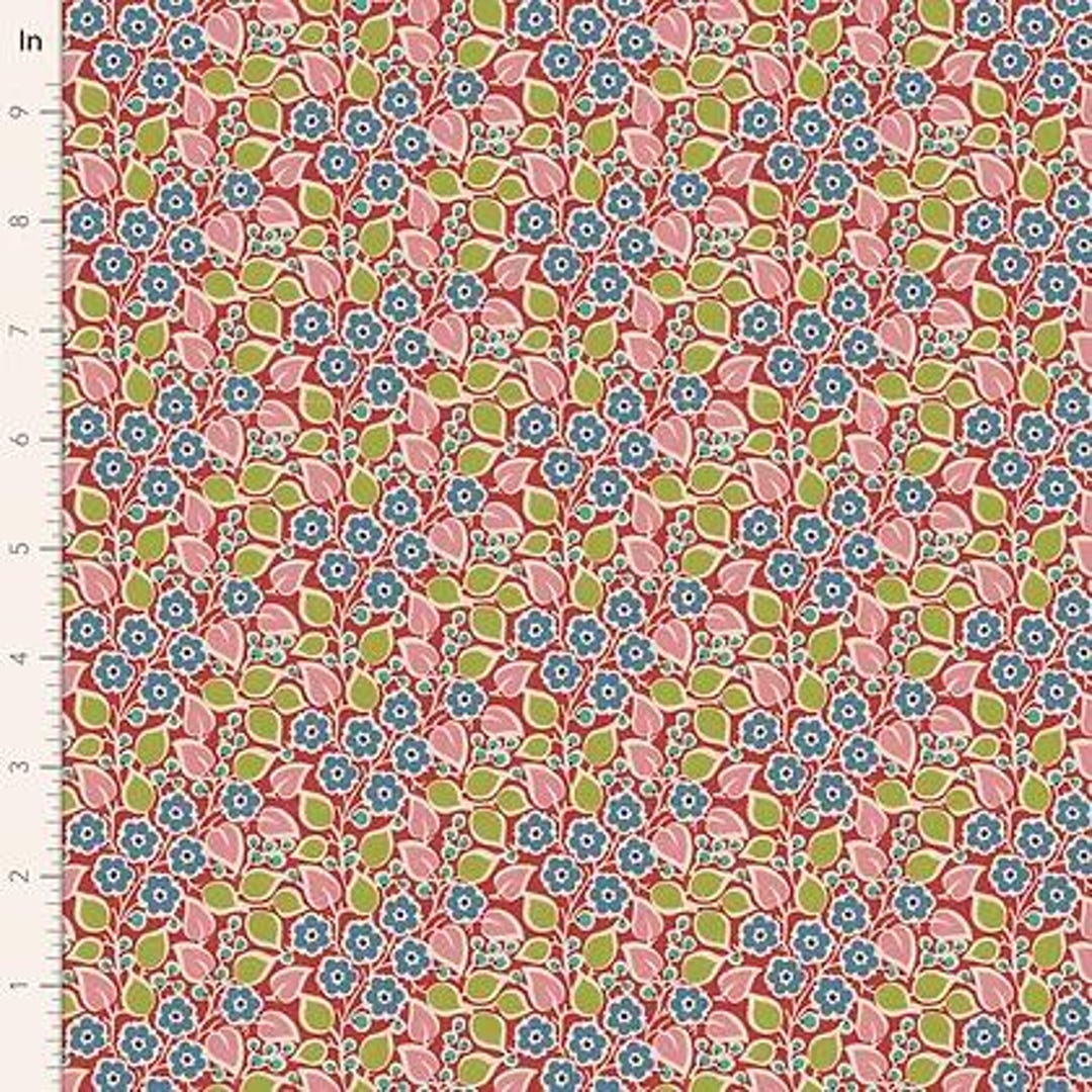 1/2 METRE Tilda Pie in the Sky Collection 100492 Topsy Turvy Red - Etsy