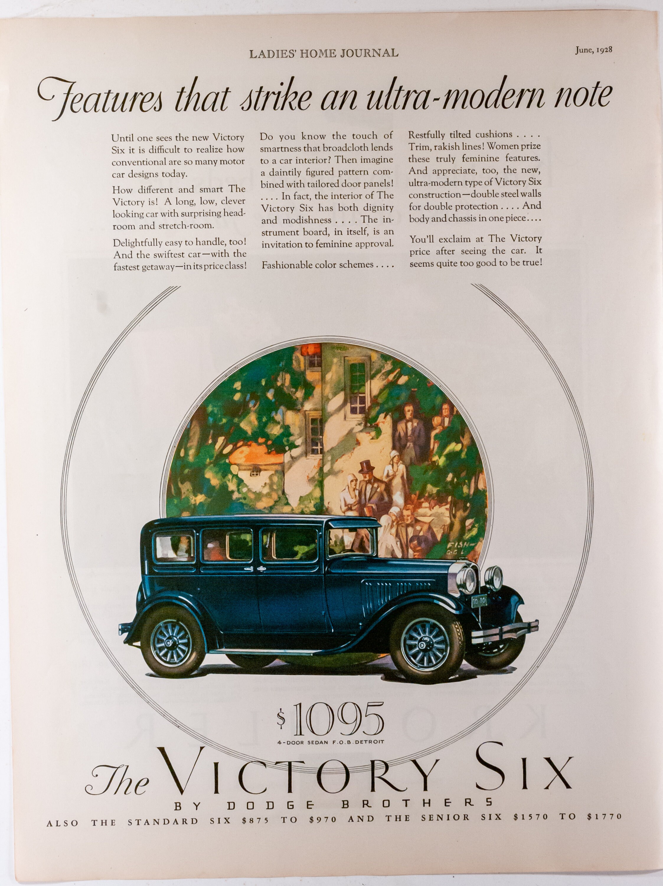 1928 Dodge Victory Six Ad From 1928 (28-LHJ-012) - Etsy