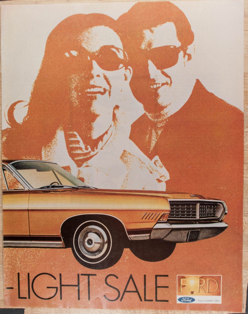 1968 Ford XL Magazine Ad AD68-0615-POST-120 - Etsy