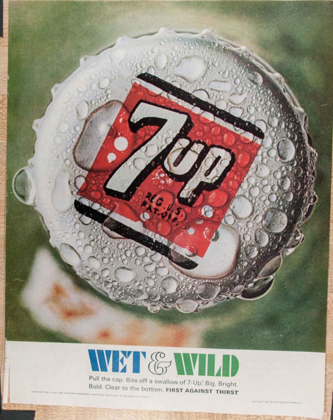 Vintage 7-up Ad From 1968 (AD131-68-0617-POST) - Etsy