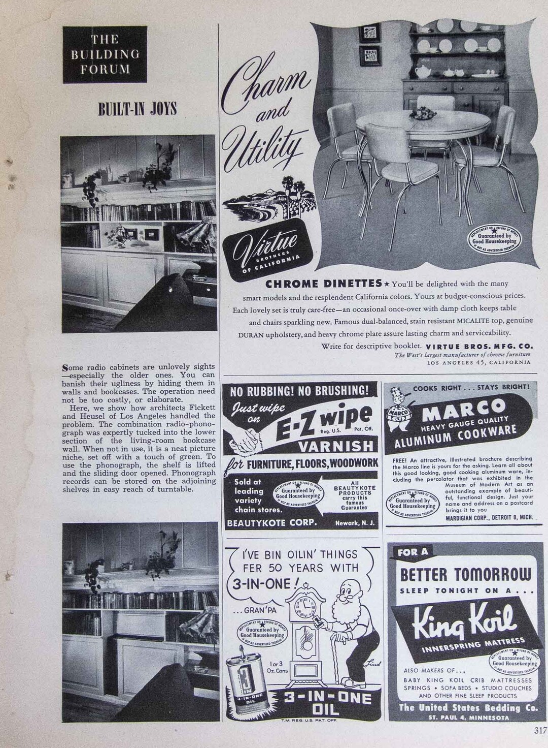 40 Pages of Retro Magazine Ads From 1949 (GH-49-MISC_1-8) - Etsy