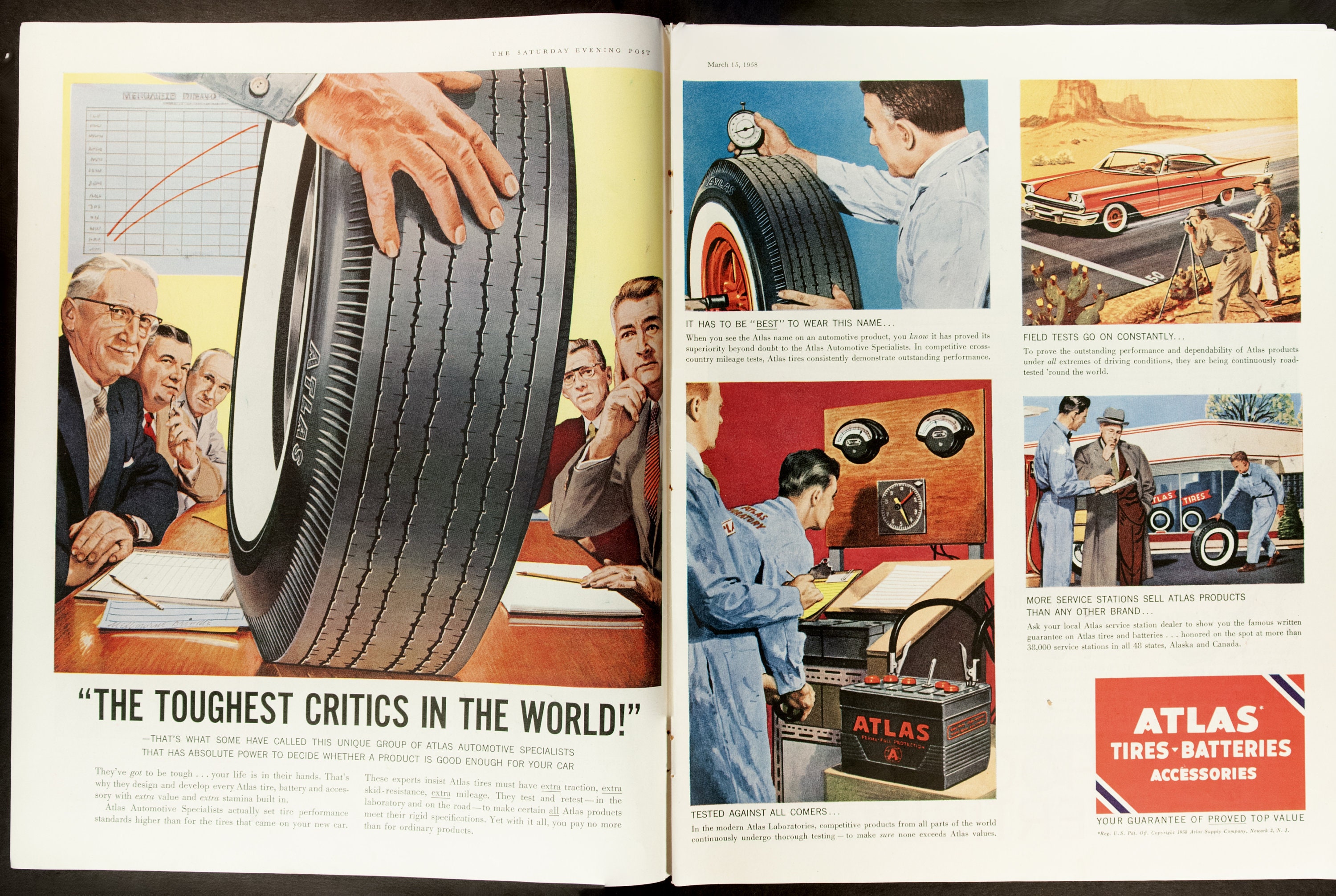 Vintage Atlas Battery Ad From 1958 (58-po-05ab) - Etsy UK