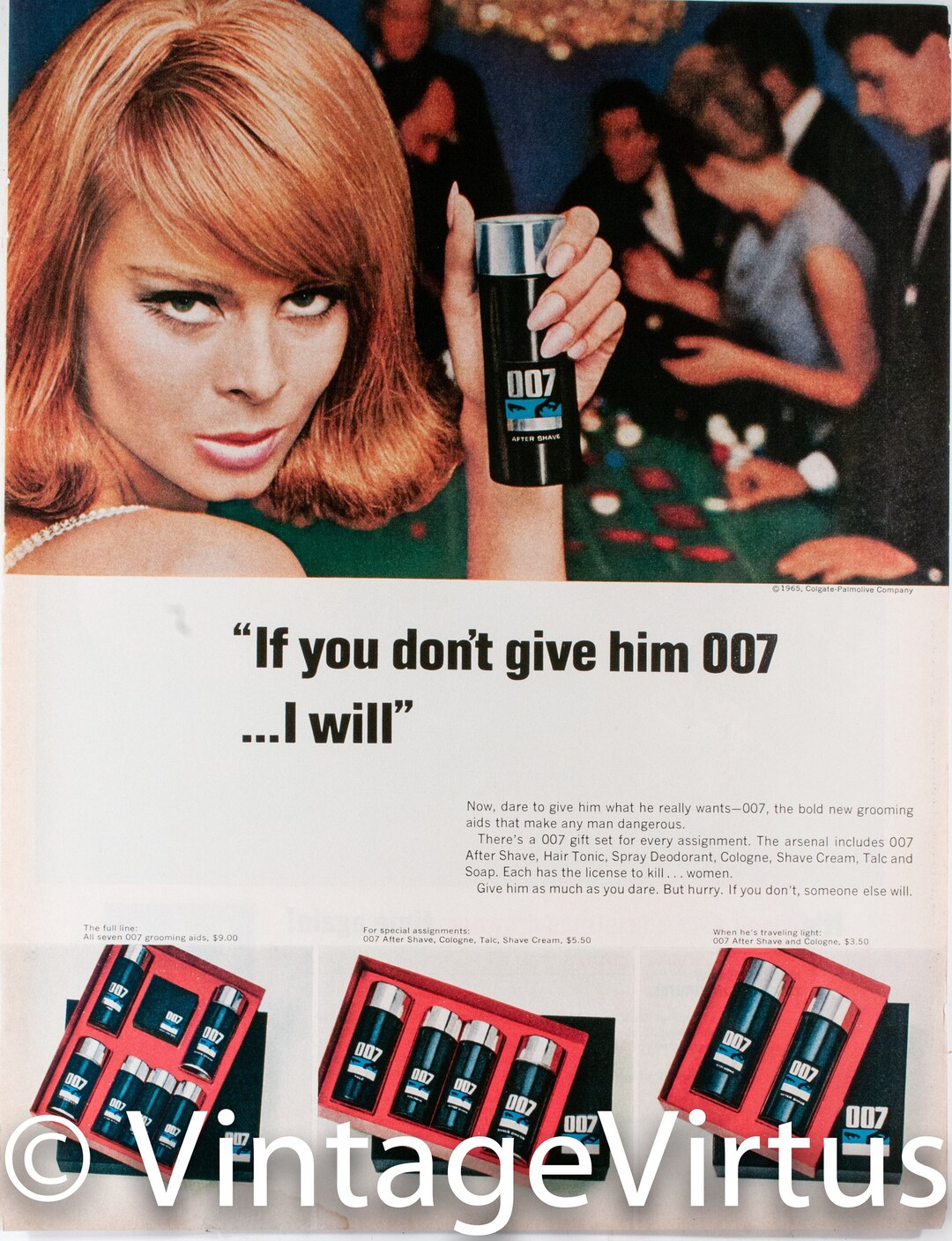 007 After Shave Ad From 1965 (65LIFE-108) - Etsy