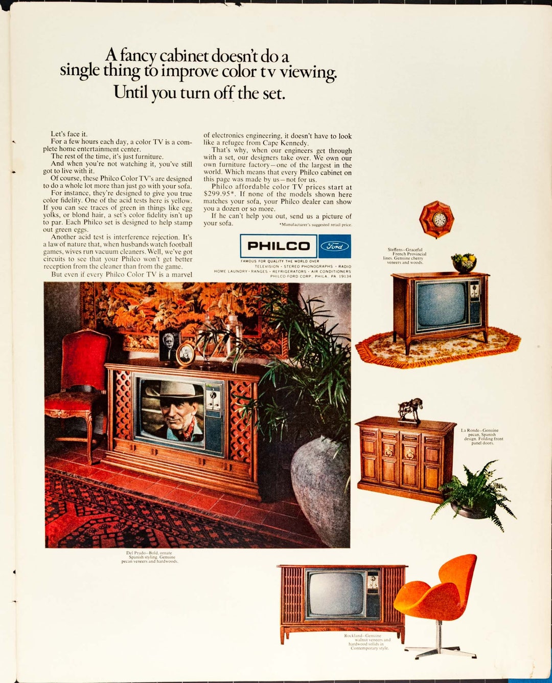 Vintage Philco Color TV Ad From 1968 (PO-68-251) - Etsy