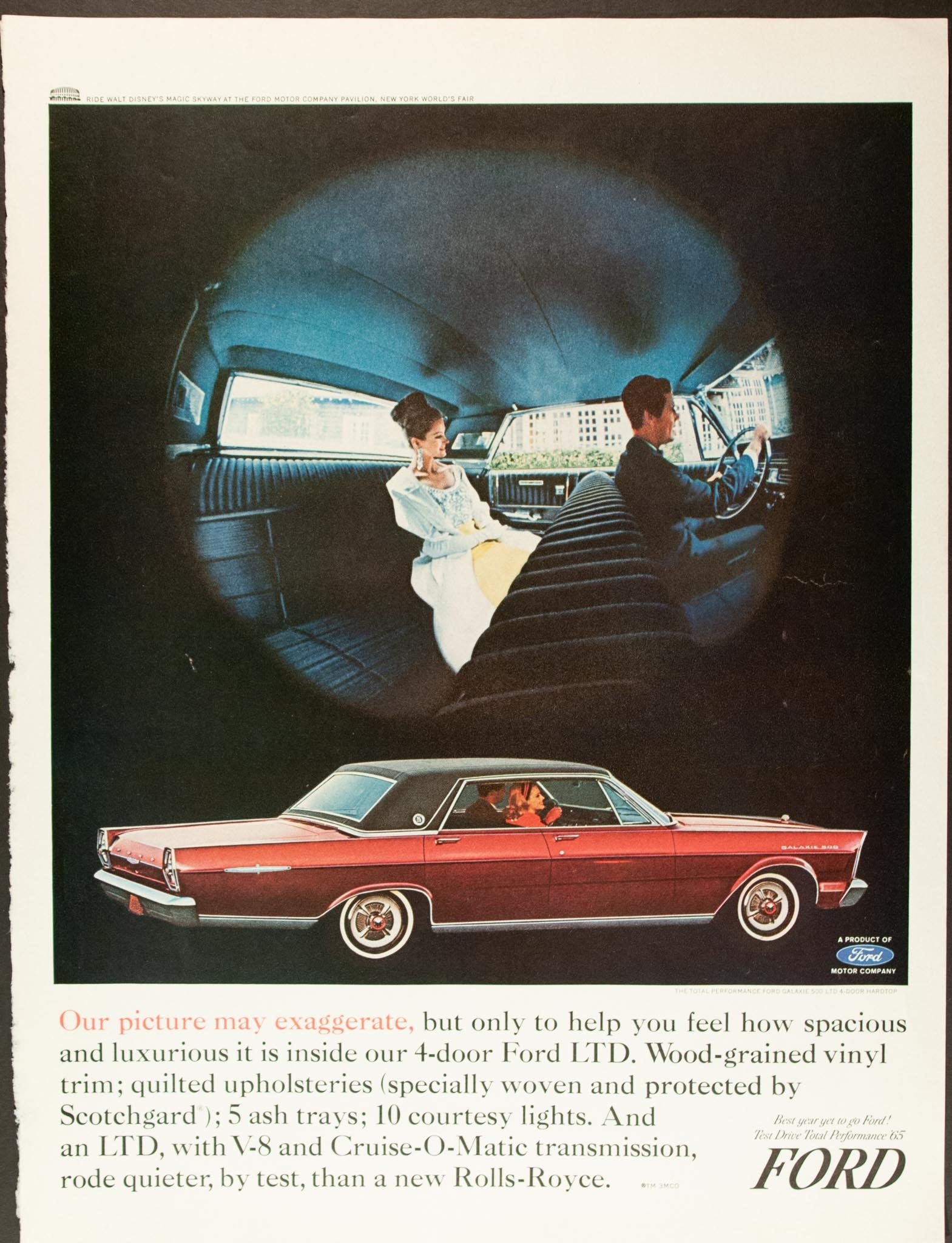 1965 Ford LTD Ad (65-PO-11) - Etsy