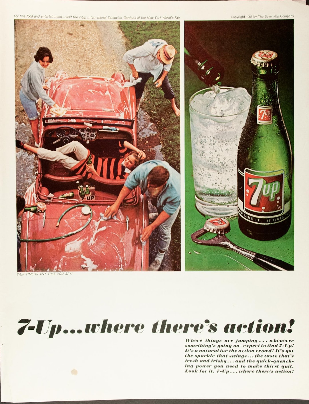 7-up and Sprite Ads From 1965 (65-PO-04) - Etsy