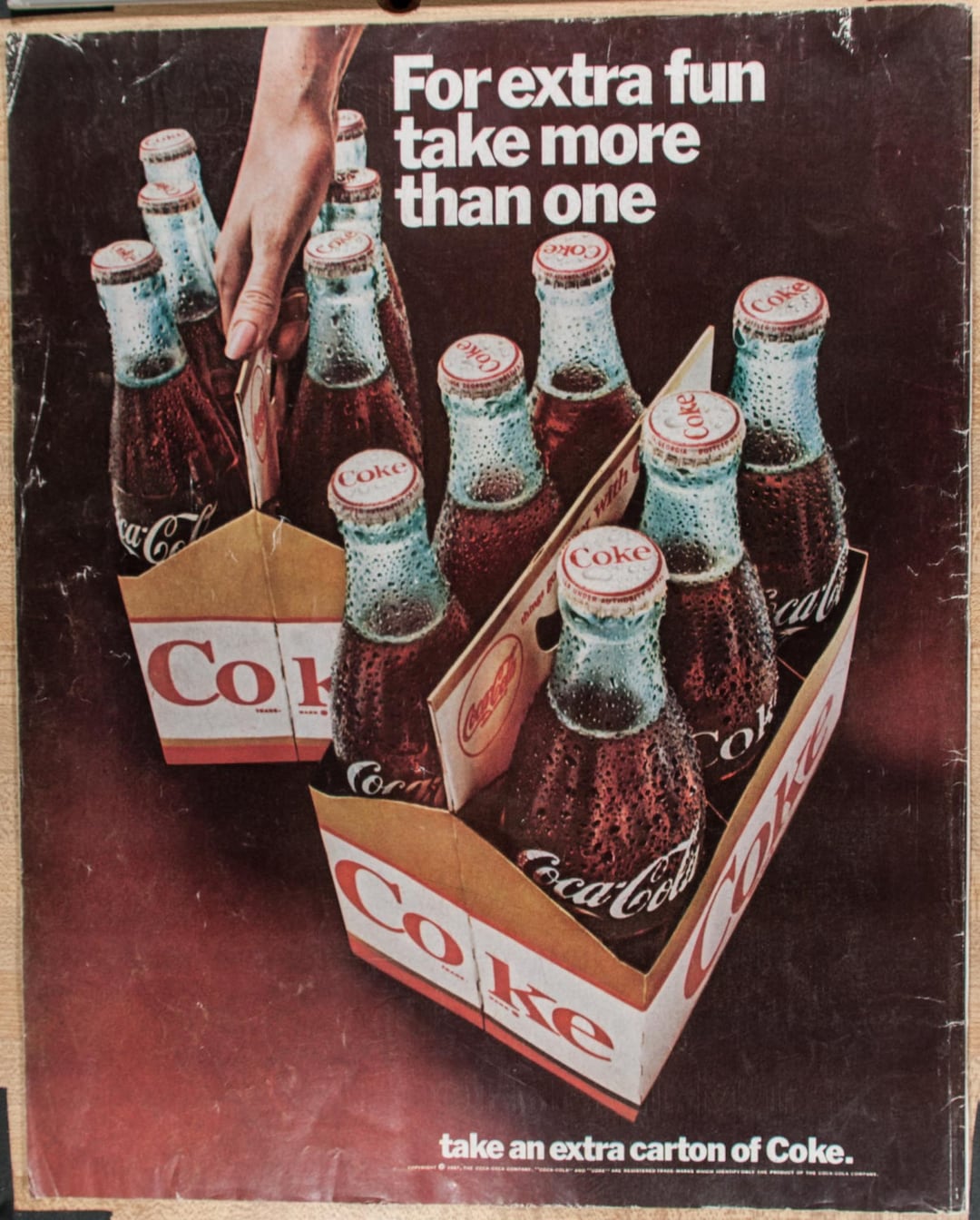 Coke Magazine Ad From 1968 (AD124-68-0617-POST) - Etsy