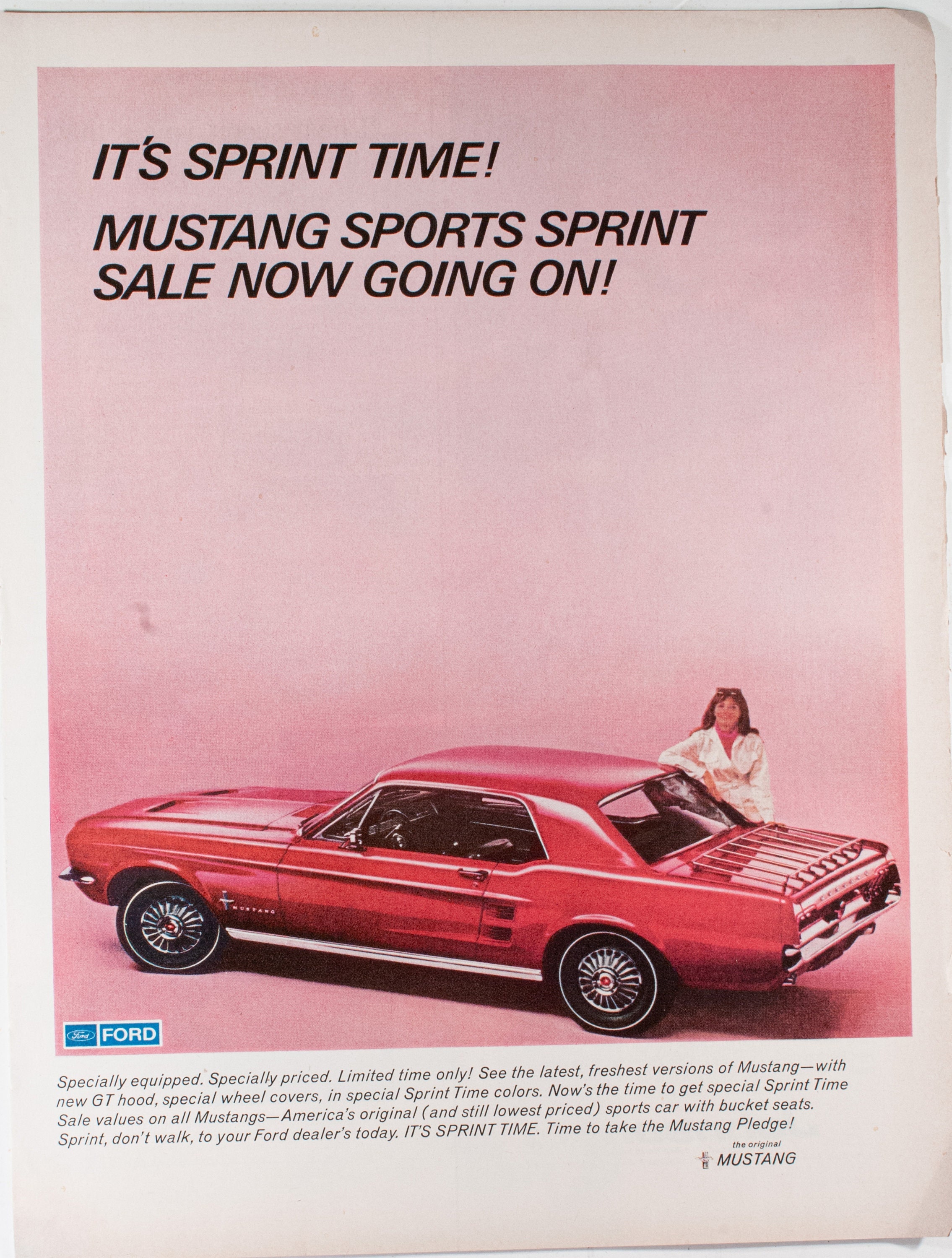 1967 Ford Mustang Sports Sprint Ad (1967LIF-109) - Etsy