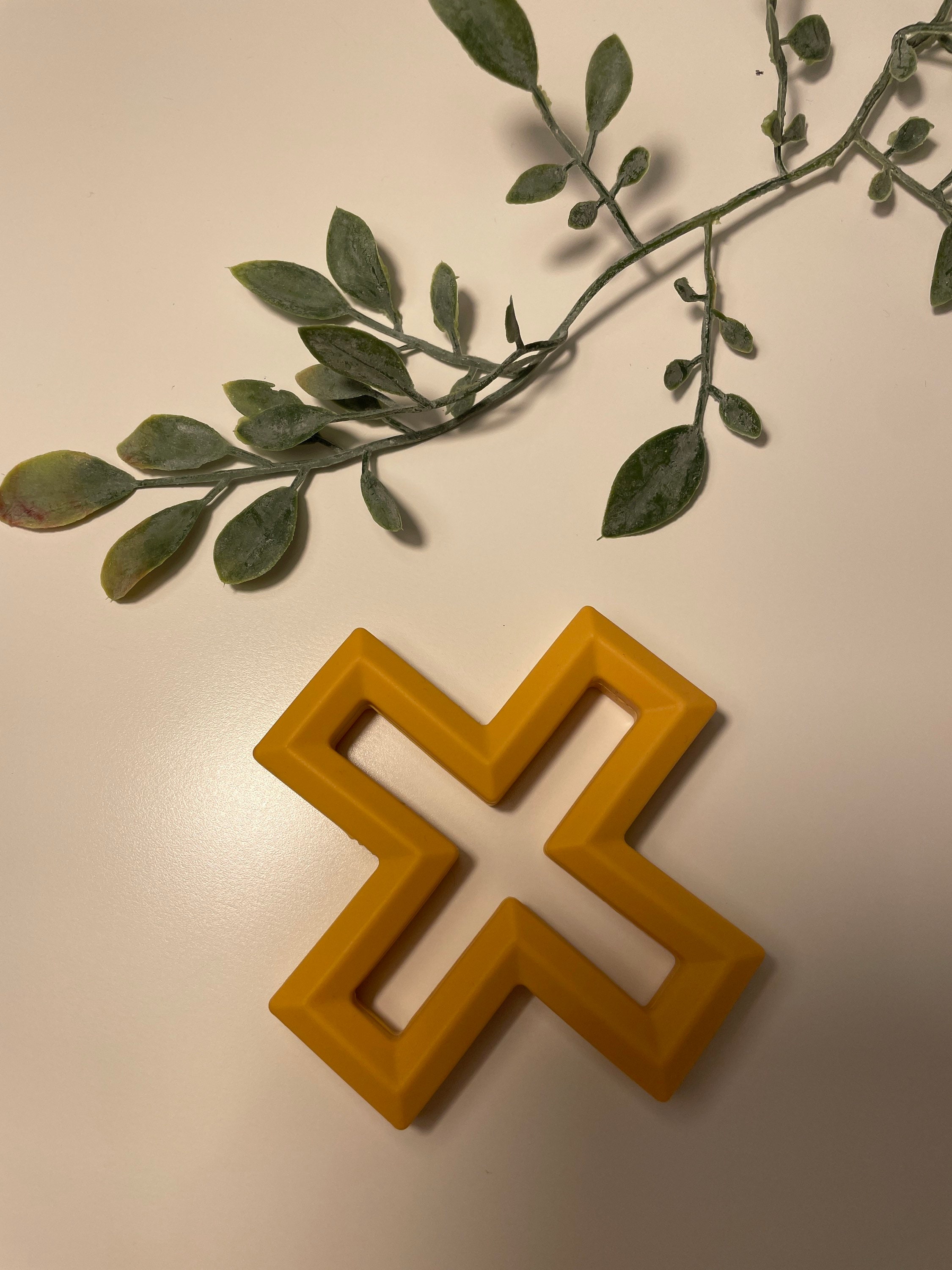 Geometric Cross Silicone Teether With Texture. Baby Teething - Etsy