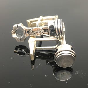 Men's .925 Sterling Silver Piston Cuff Links - Handmade Sterling Silver ...