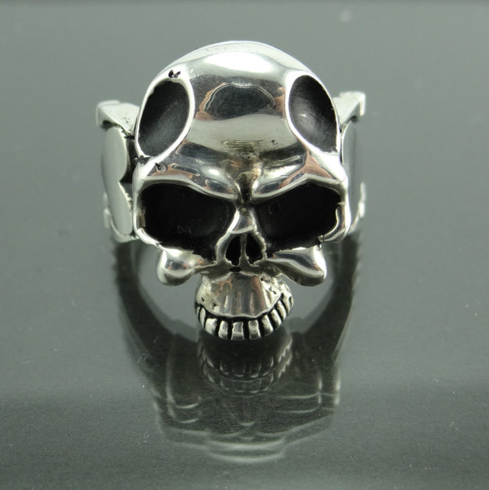 Women's .925 Sterling Silver Skull Ring Silver Skull Ring | Etsy