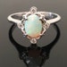14K White Gold Opal Engagement Ring Matching Set White Gold - Etsy