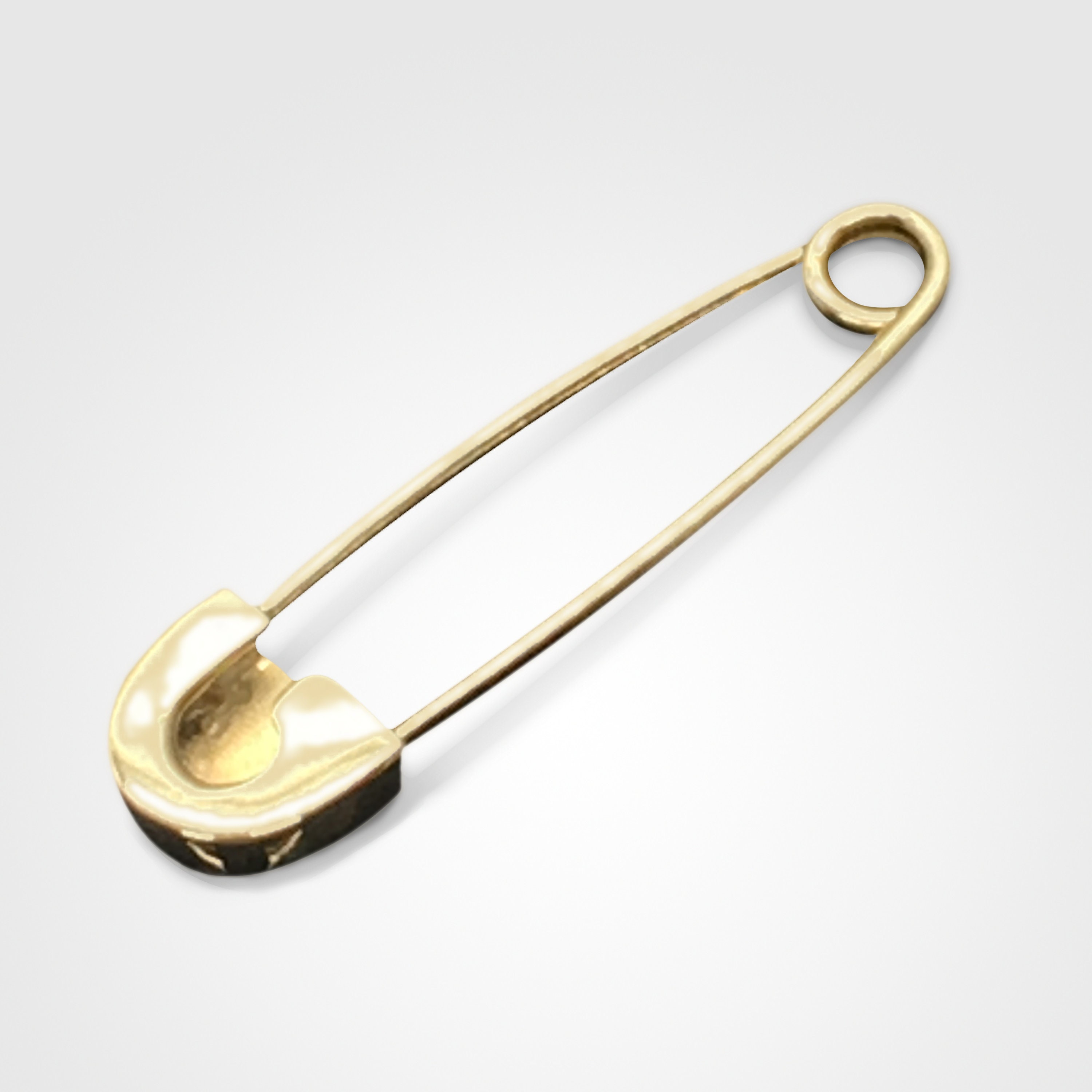 14K Yellow Gold Safety Pin Handmade Personalized Baby Pin | Etsy