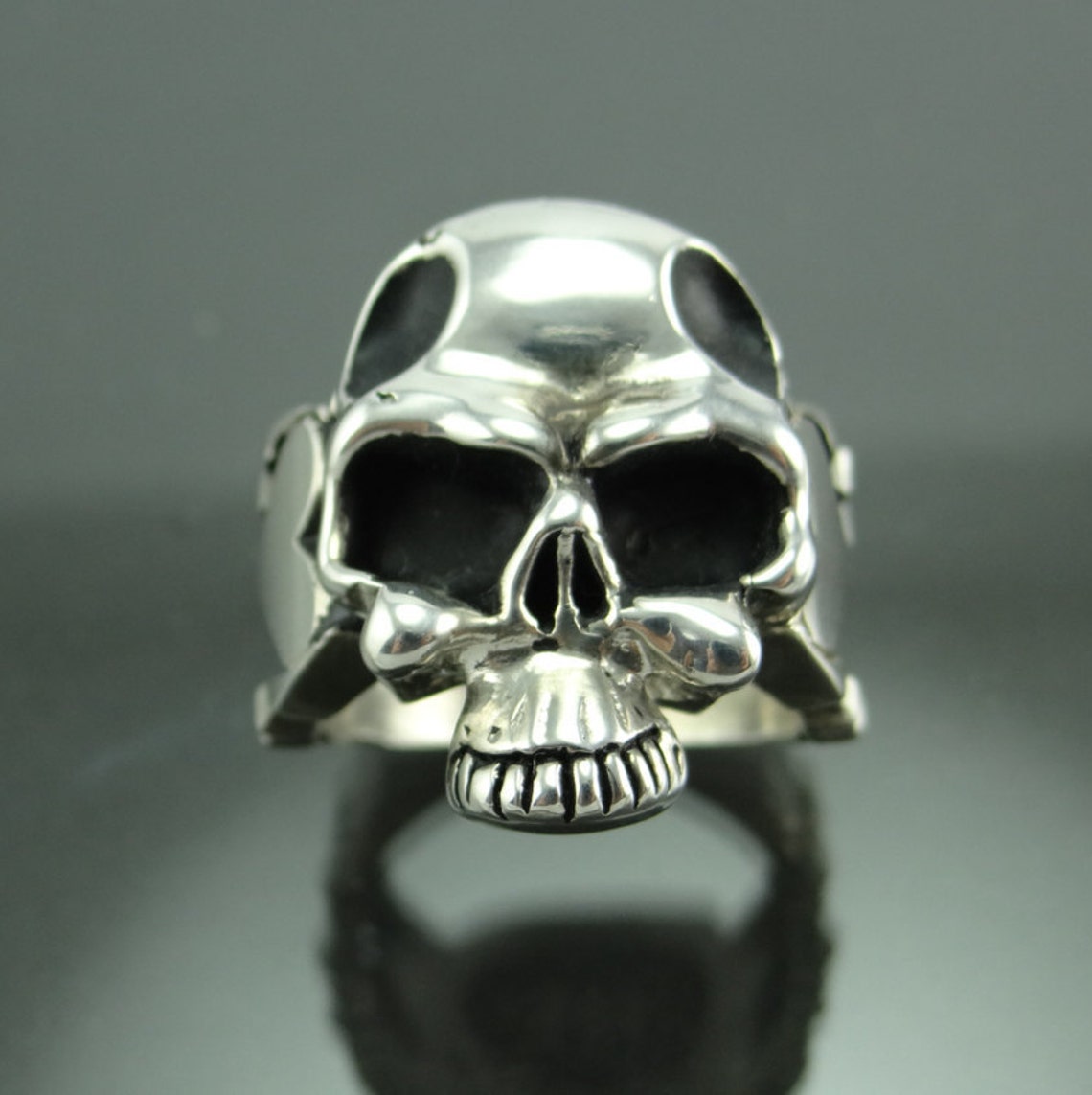 Women's .925 Sterling Silver Skull Ring Silver Skull Ring | Etsy